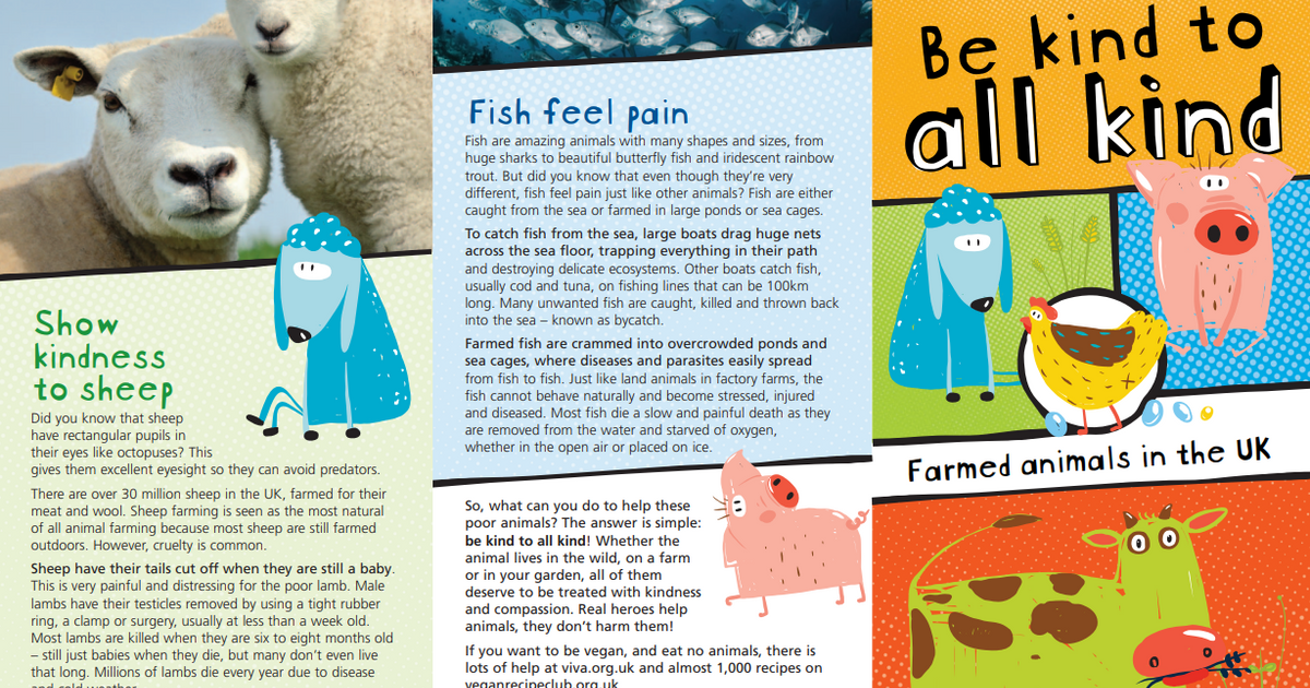Be Kind To All Kind & All About Nutrition Kids Leaflets x 50 – Gifts ...