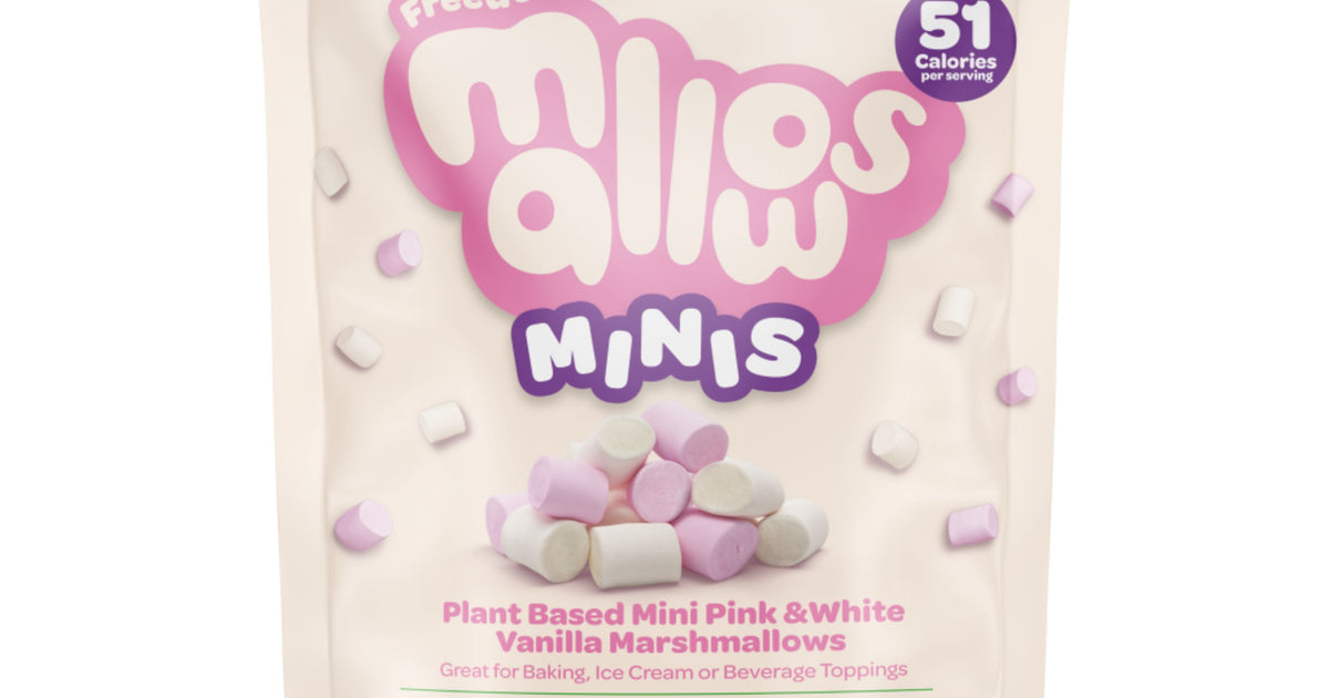 Freedom Confectionery Pink & White Vanilla Mini Mallows 100g – Gifts ...