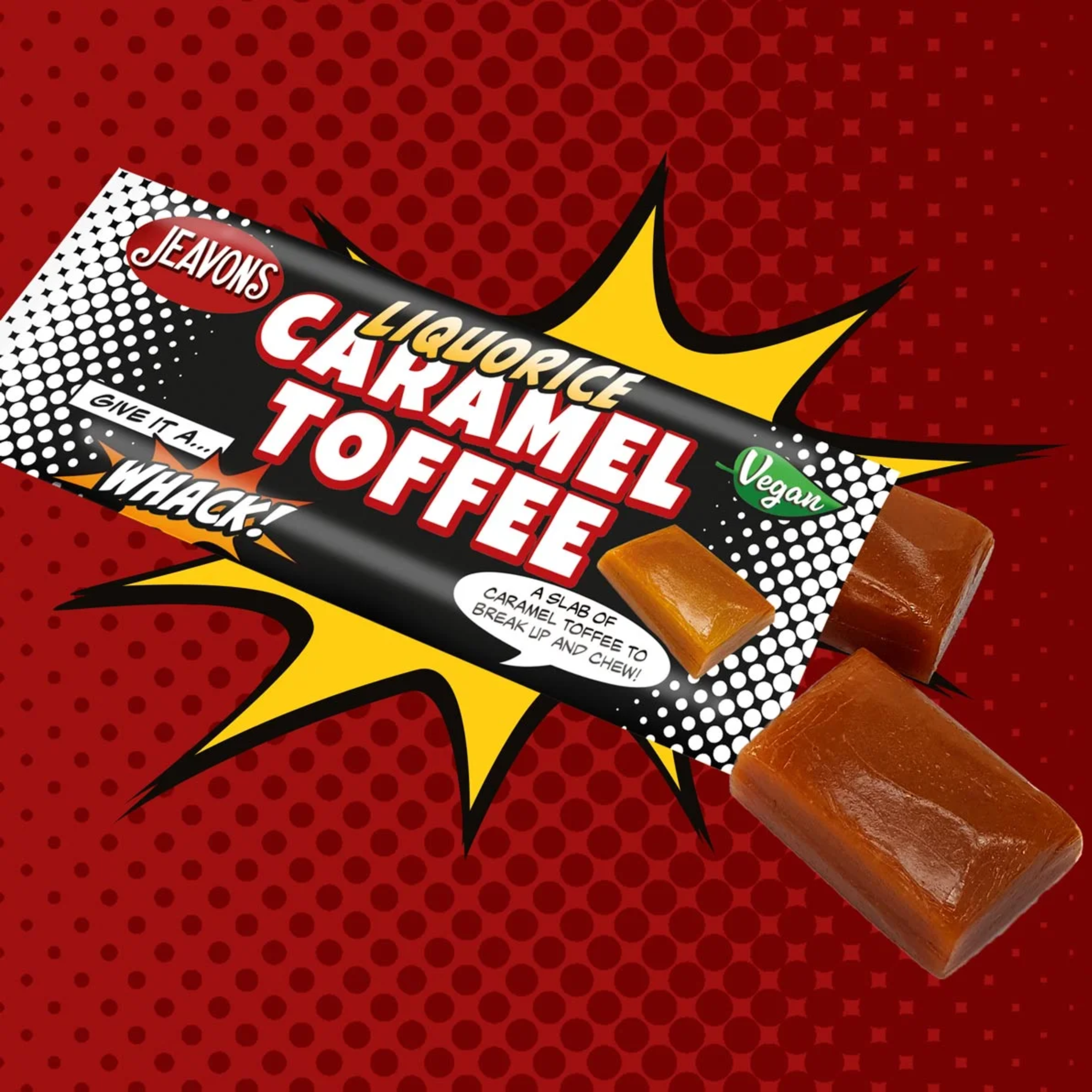 Jeavons Liquorice Toffee Slab 55g – Gifts for Life | Viva!