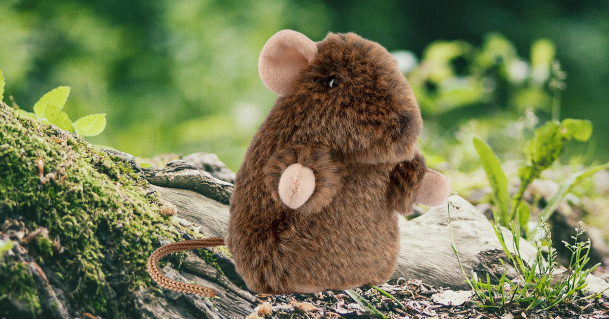 Living Nature Plush Sitting Mouse Toy – Gifts for Life | Viva!