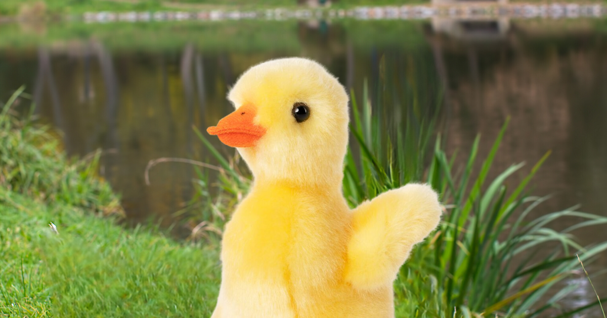 Living Nature Plush Yellow Duckling Toy – Gifts for Life | Viva!