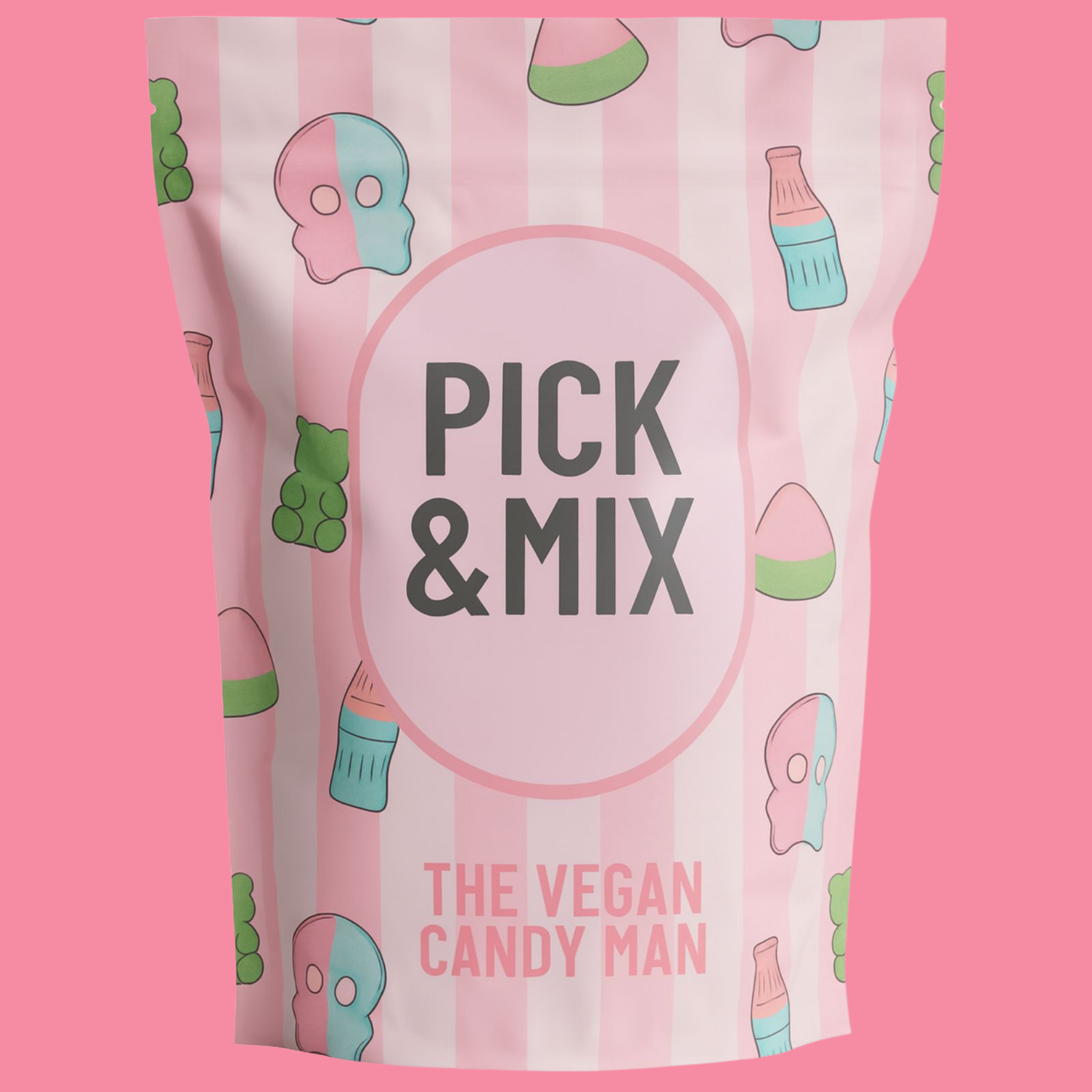 The Vegan Candy Man Sweet Pouch - Mixed Fizzy & Gummy Sweets Mix 500g ...