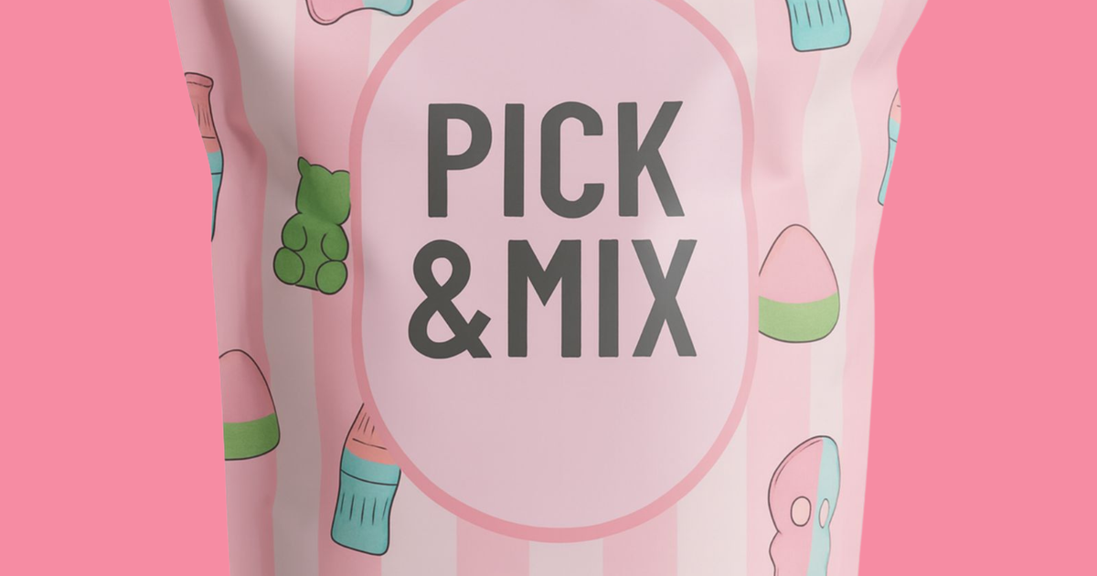 The Vegan Candy Man Sweet Pouch - Mixed Fizzy & Gummy Sweets Mix 500g ...