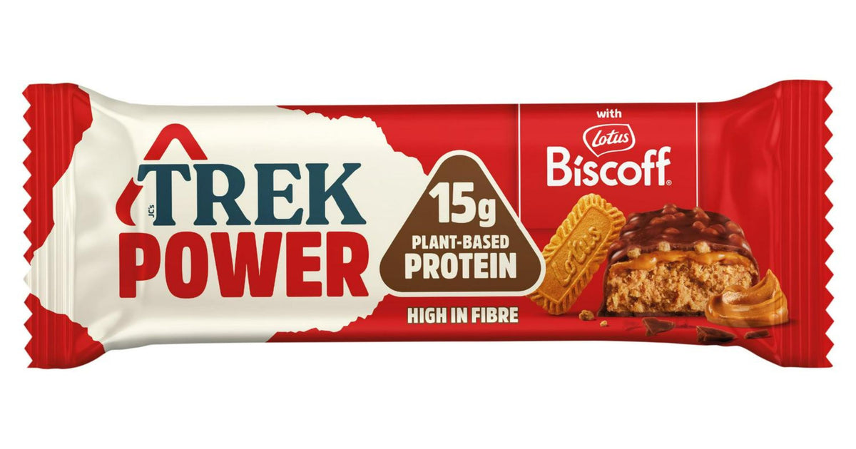 Trek Power Lotus Biscoff Chocolate Protein Bar 55g – Gifts for Life | Viva!